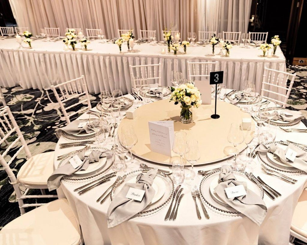 Light Grey Napkins - Adorn Event Hire - Wedding And Event Hire